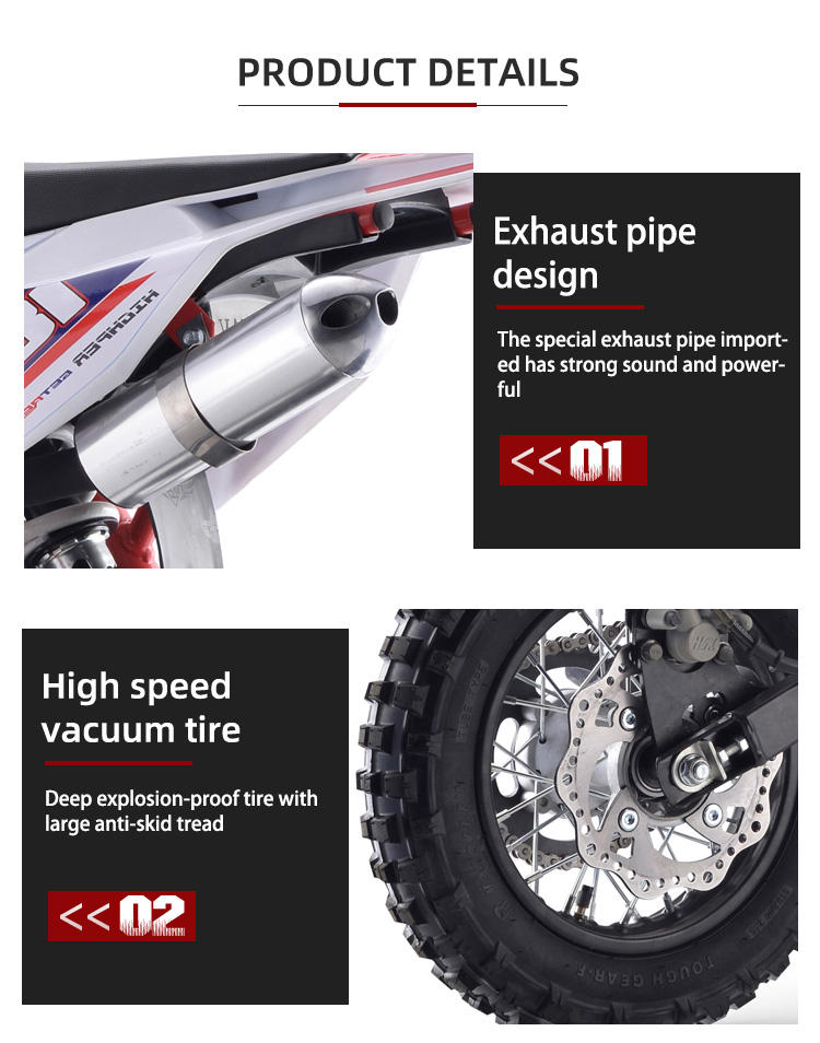 2020 Motocross 110cc Automatic Enduro Motorcycle 4 Stroke Engine Mini ...