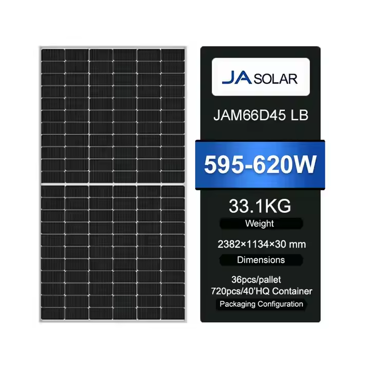 JA 600W Solar Panel JA Deep Blue High Efficiency Solar Panel JA 600W ...