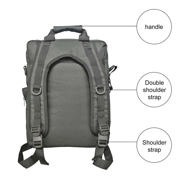 600D Waterproof Tactical Laptop Backpack with Molle System Multi ...