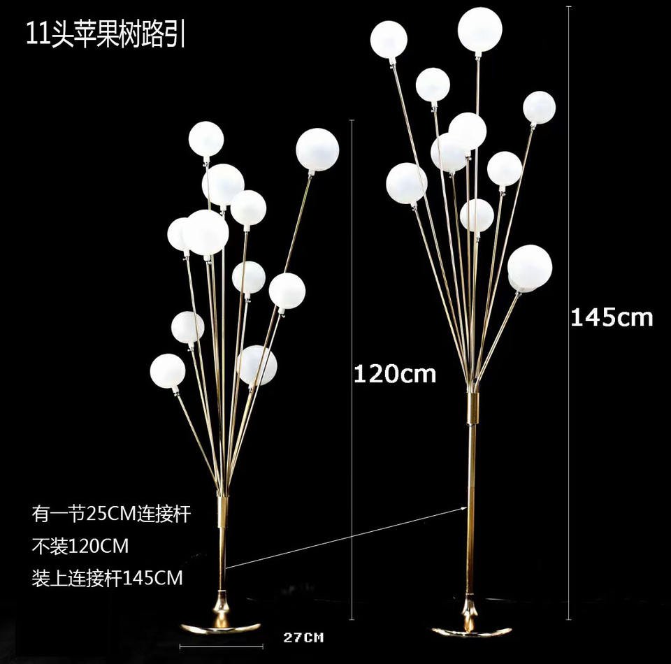 Wedding Props Gold Luxury Metal LED Lighting Stand for Walkway ...