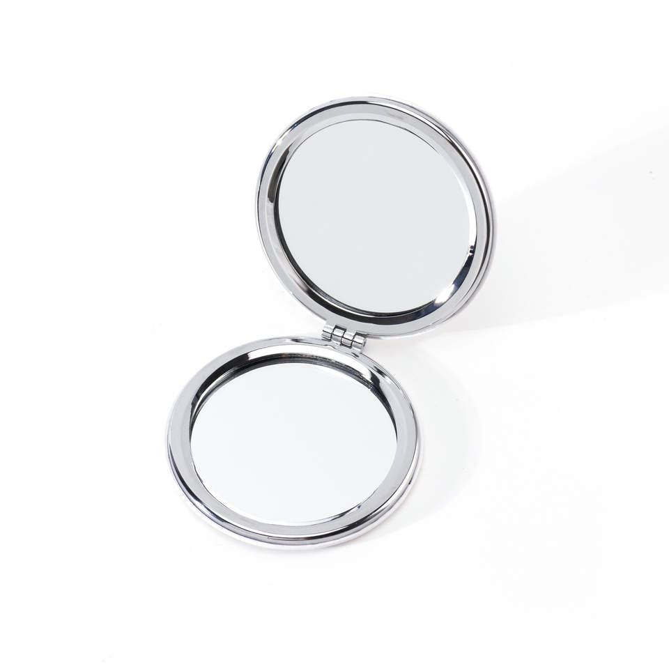 Wholesale Customized Double Flip-Flip Round Metal Makeup Mirror ...