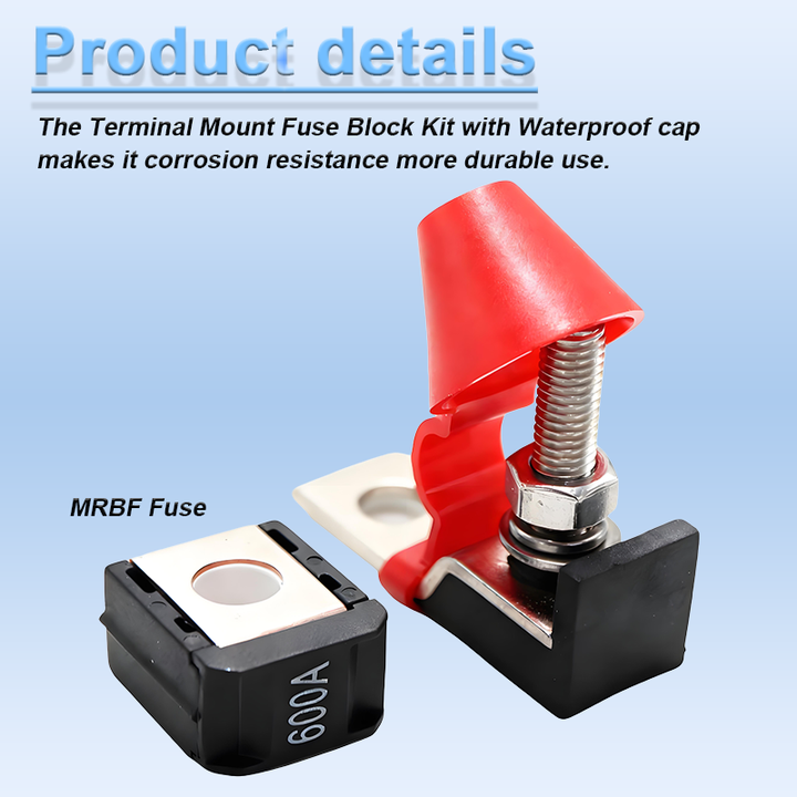 MRBF Compact Mount Solar Fuse Assembly MRBF Fuse Holer Block Battery ...