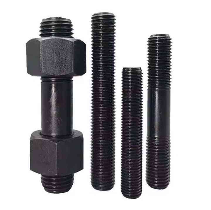 Manufacturer Custom ASTM A193 B7/A320 L7 /42CrMo BLACK Full Threaded Stud Bolts and ASTM A194 2H ...