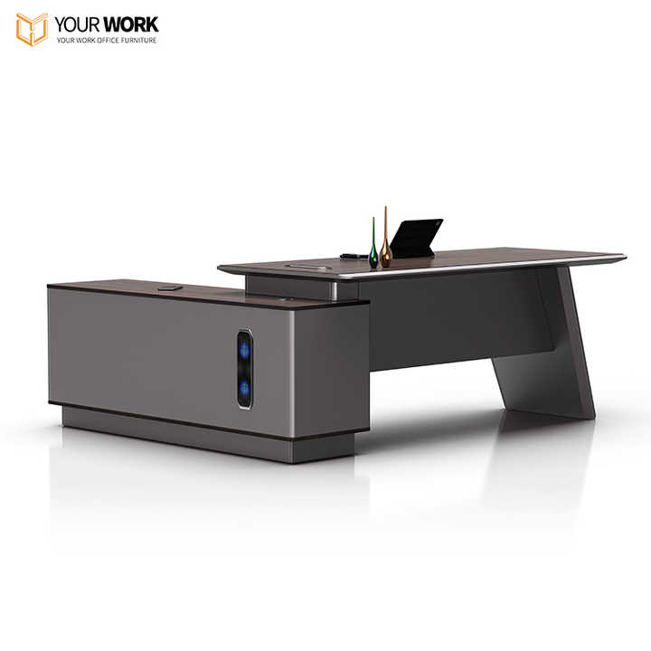 L Shaped Boss Table Design Modern Ceo Manager Office Desk Executive ...