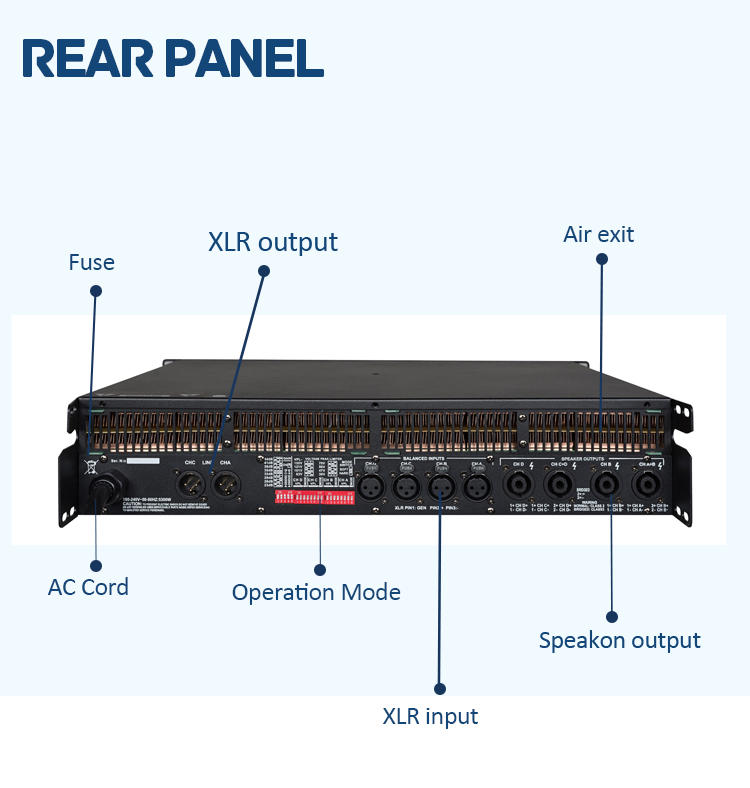 1350w X 4 Ch Class Power Amplifier + High Power Cvr Power Amplifier ...
