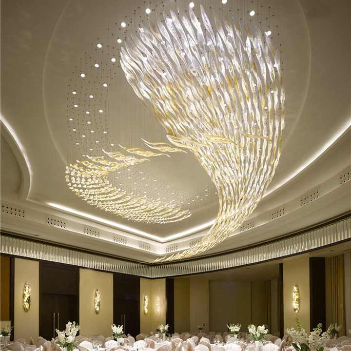 Modern Custom Made Hotel Lobby Luxury Decoration Project Elegant Murano ...