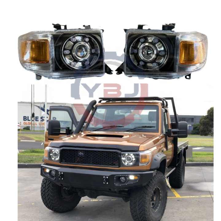 YBJ Car Accessories LED Headlight for Land Cruiser 76 LC79 75 78 70 ...
