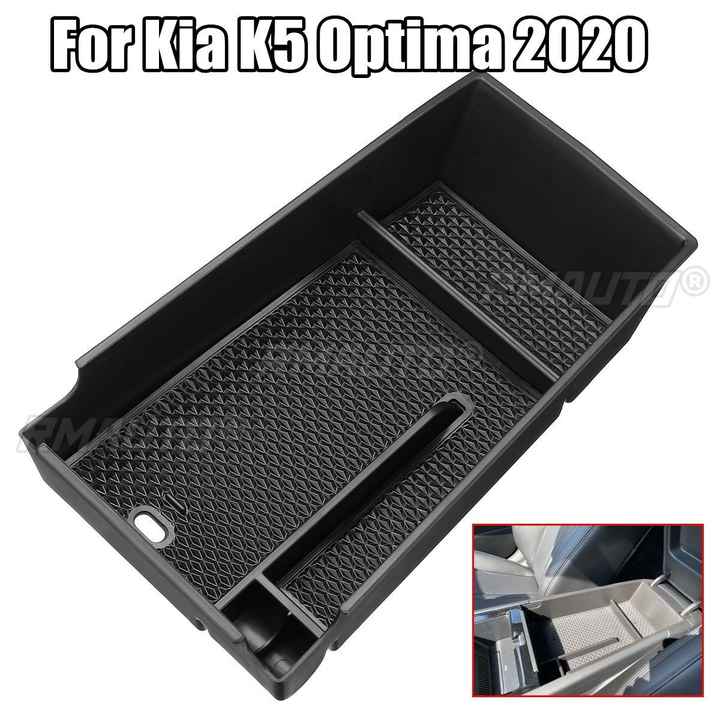 Car Armrest Insert Secondary Storage Box Center Console Organizer Tray ...