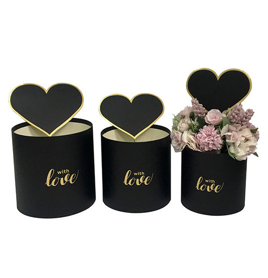 Love Hug Bucket Flower Cardboard Gift Box - Recycled & Durable