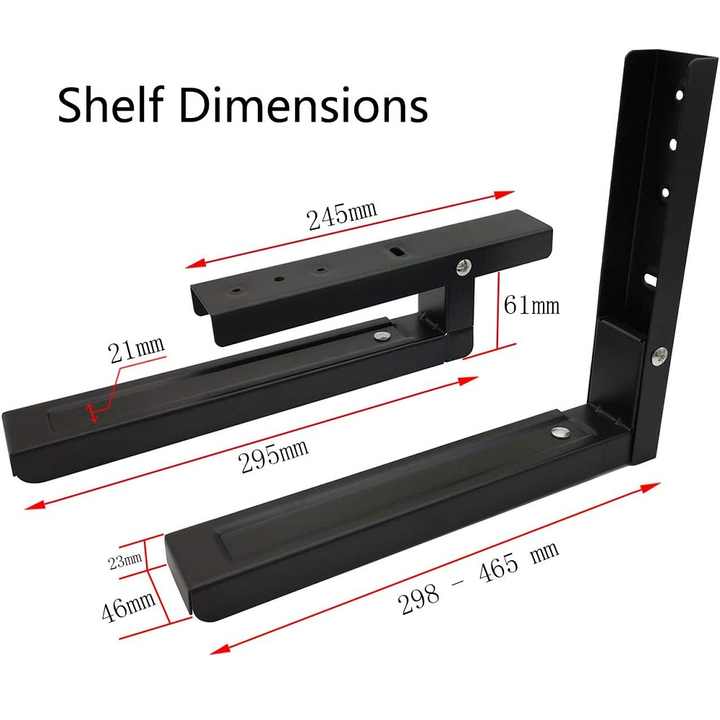 Microwave Oven Wall Mount the Range Shelf Bracket Mounting Kit Hanging ...