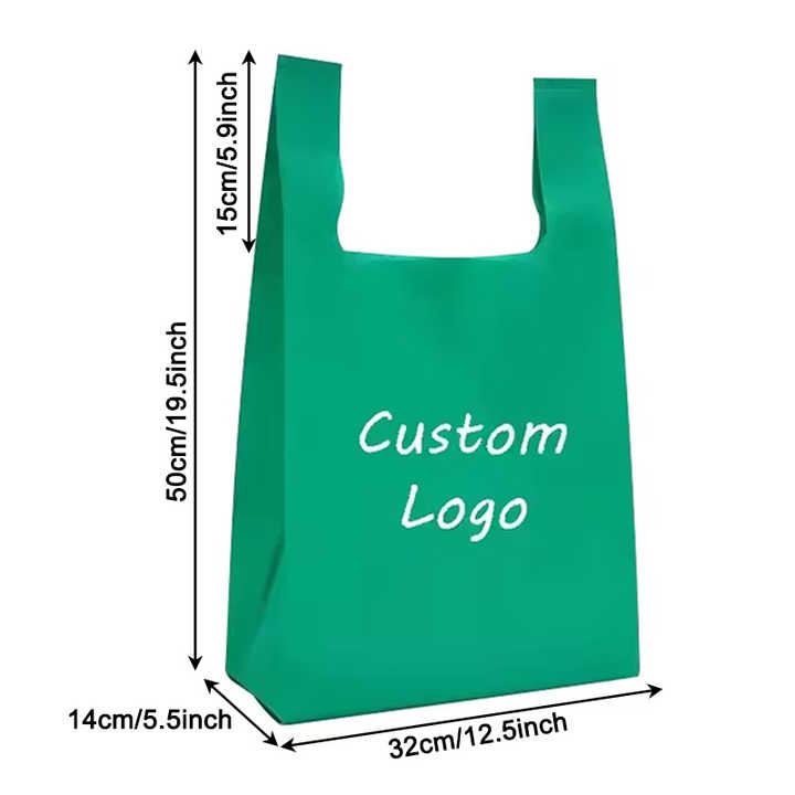 Customized Logo Biodegradable T-Shirt Bag for Shopping