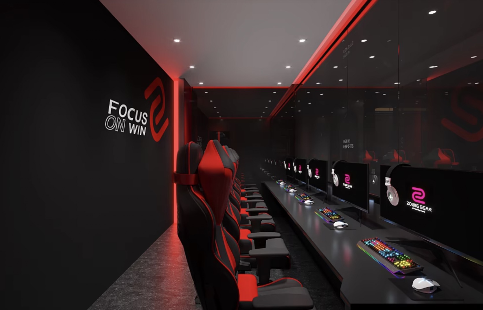 Stylish Comfort: Boost Productivity with Ergonomic gaming cafe interior