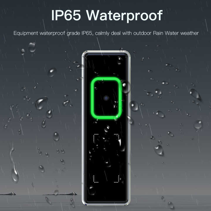 Thinmoo 44mm Ultra Narrow QR Code Indor Outdoor Metal Access Control With Dynamic Coding for ...
