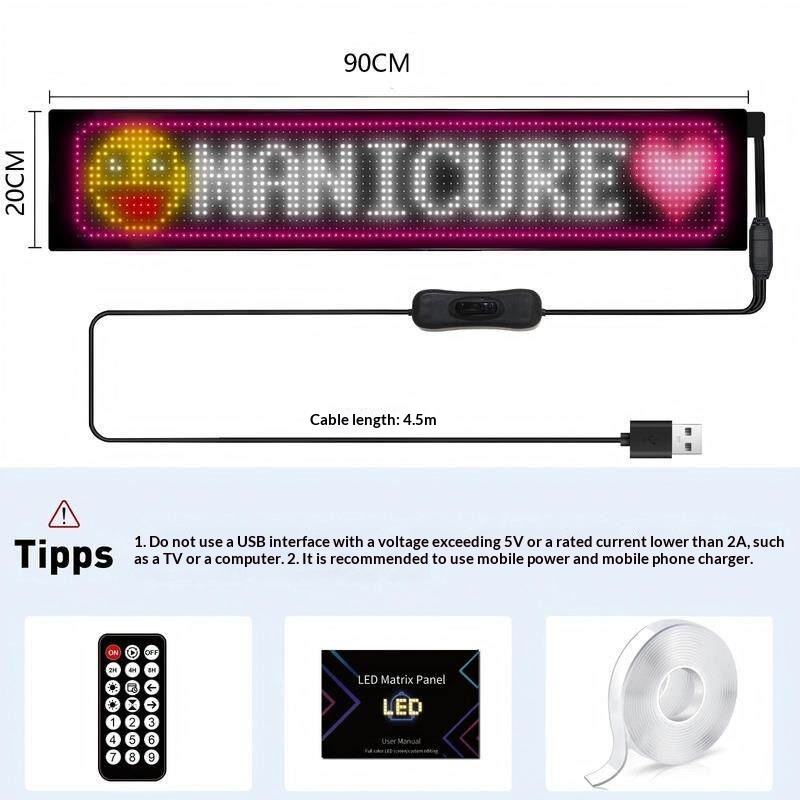 LED Flexible Display Electronic Billboard Store Advertising Full Color ...