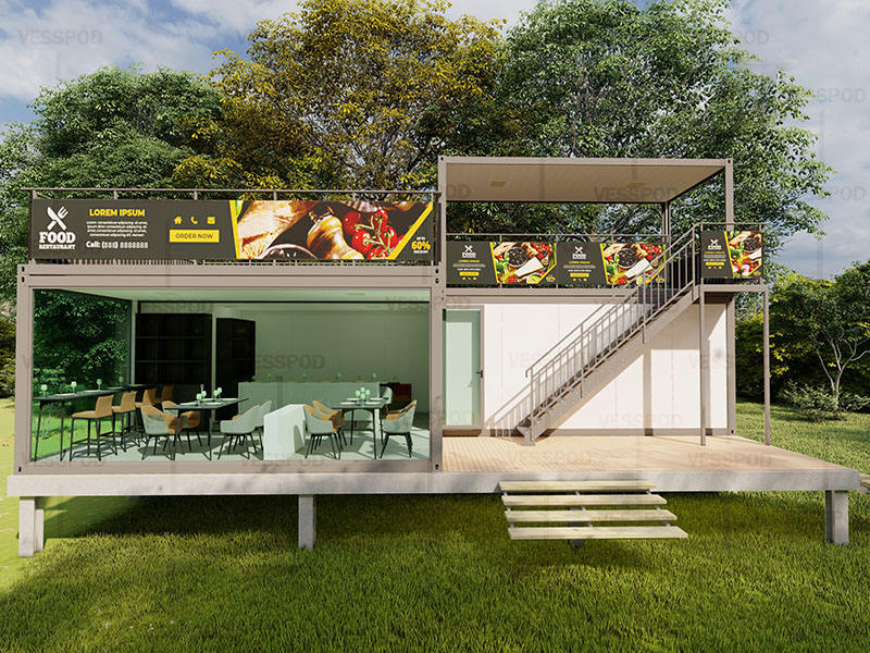 2025 Innovative Luxury Shipping Container Restaurant & Bar Modern ...