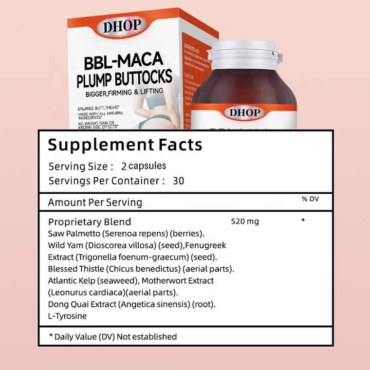 DHOP Bbl-Capsule for Butt Enhancement - Best Effect Supplements