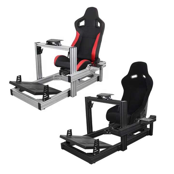 Sim Racing Game Simulator Cockpit - Foldable Aluminum Profile for ...
