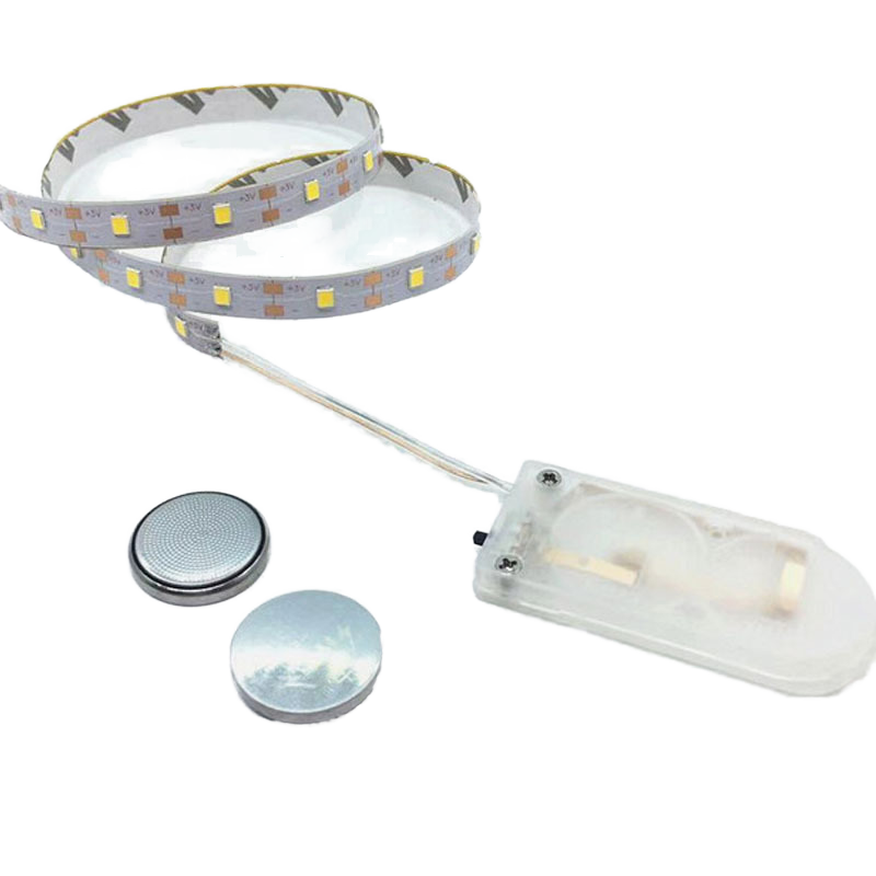 CR2032 3V SMD 2835 Warm White LED Strip Light PVC Body IP20 Rating ...