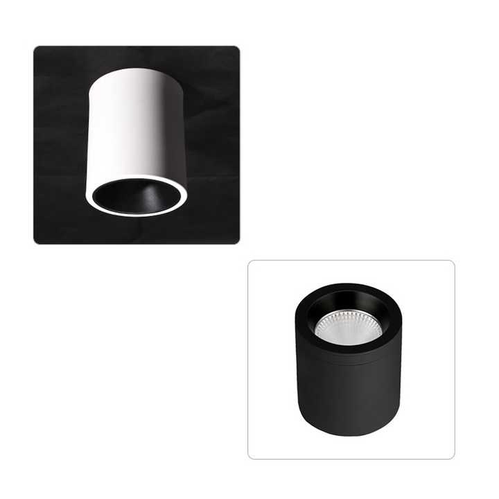 10W - 40W IP20 IP44 Ceiling Antiglare Light Cylinder Spotlight Flush ...
