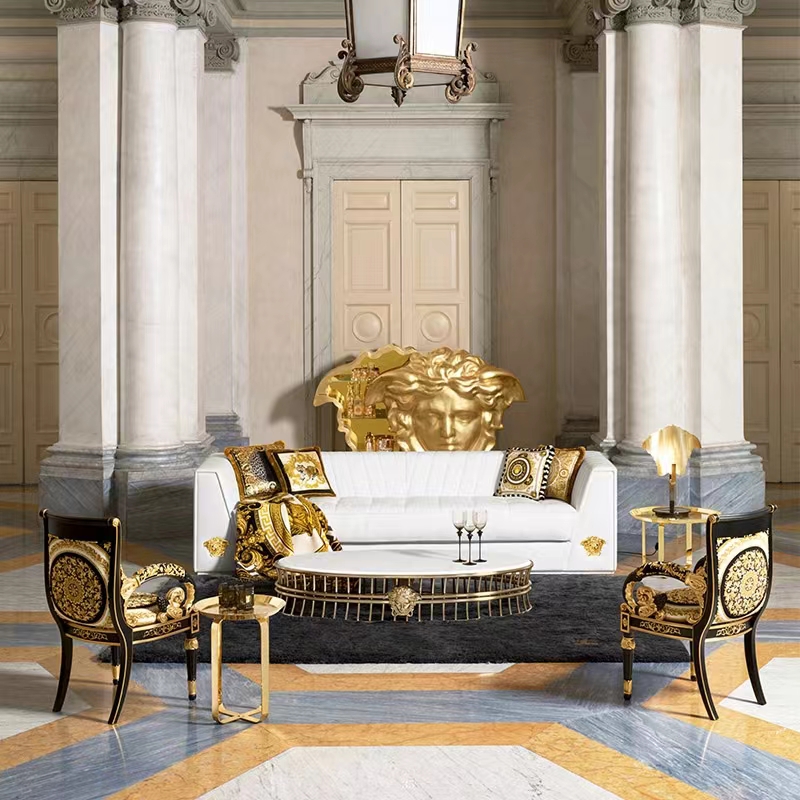 China Fabric Home Decor Furniture Sofa Sets Living Room Velvet Designer Home Branded Luxury Sofa