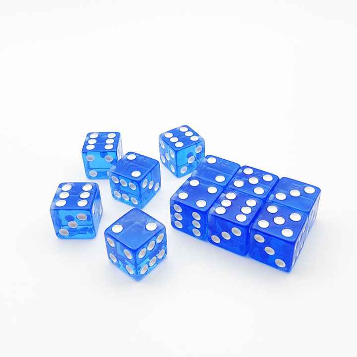 Custom Square Resin Dice with One Side Carving Colorful Points Printing ...