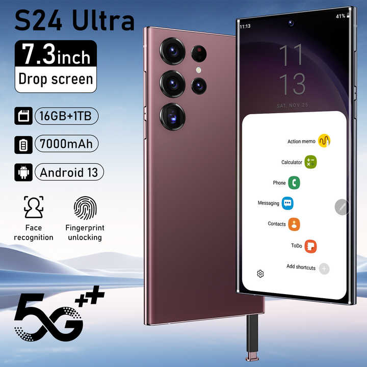 2024 Original Android S24 Ultra Phone - 16GB+1TB Gaming Smartphone