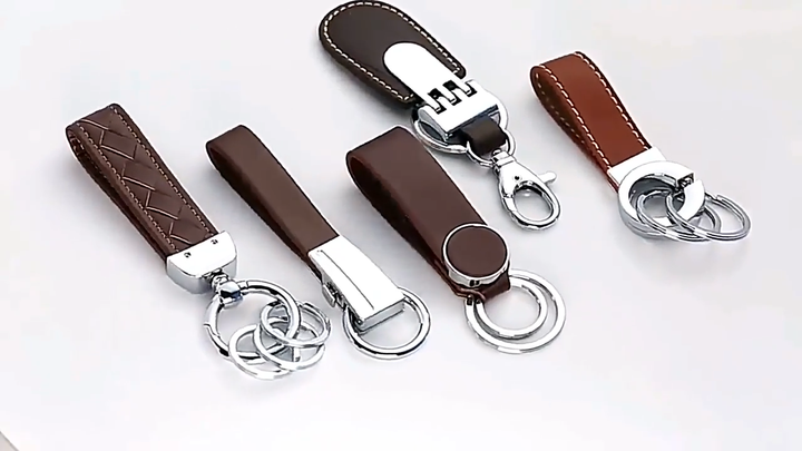 Personalized Custom Genuine Leather Pu Leather Keychain Custom Leather ...