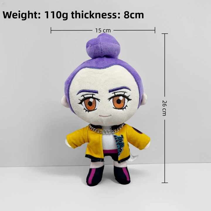 Hot Selling Kpop Demon Hunters Plush Toys Washed Technique Rumi Mira Zoey Tiger Dolls PP Cotton ...