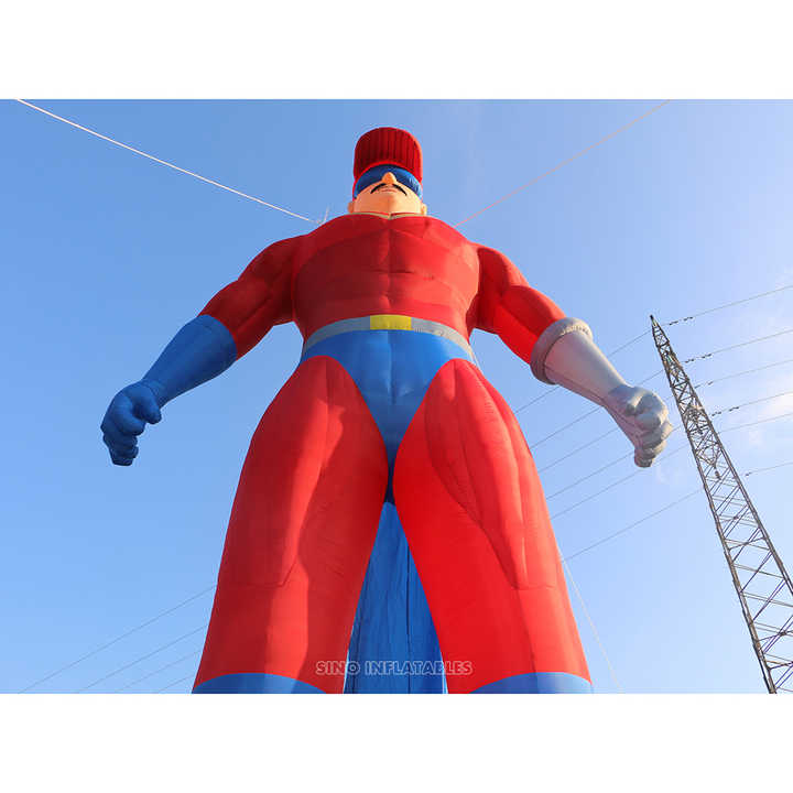 7.5 Meters High Giant Outdoor Advertising Inflatable Superman