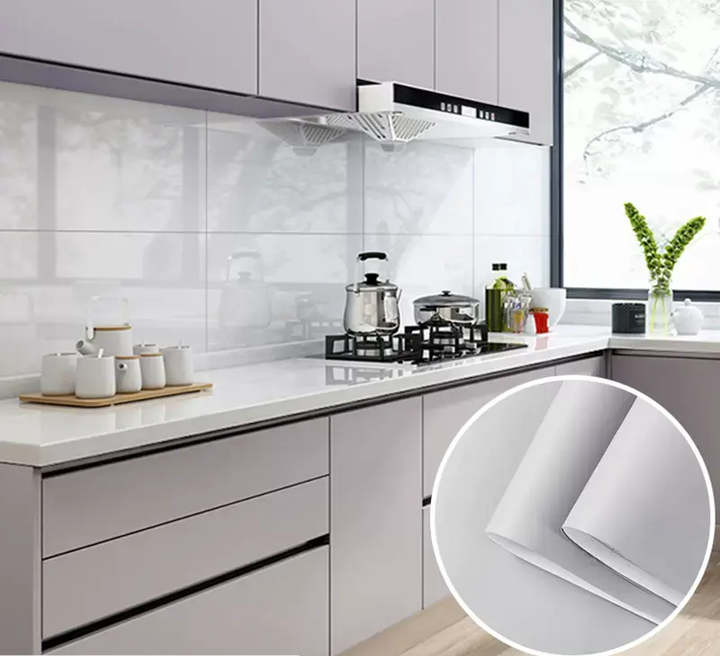 Modern Skin Feeling PVC Wallpaper for Furniture Renovation