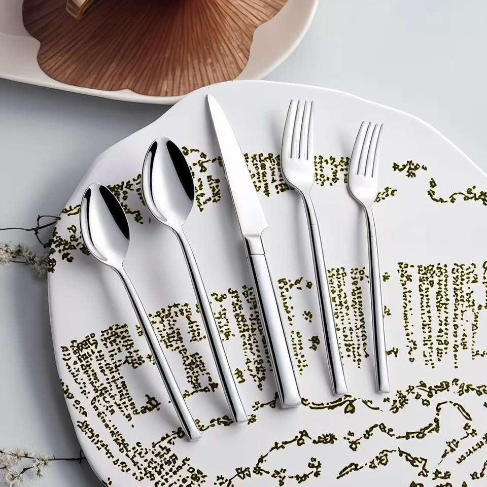 Premium Modern Stainless Steel Tableware with Mirror Polish for Home ...