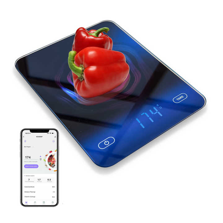 Kitchen Talking Scale Health Food Vegetables Weighing Tempered Glass ...