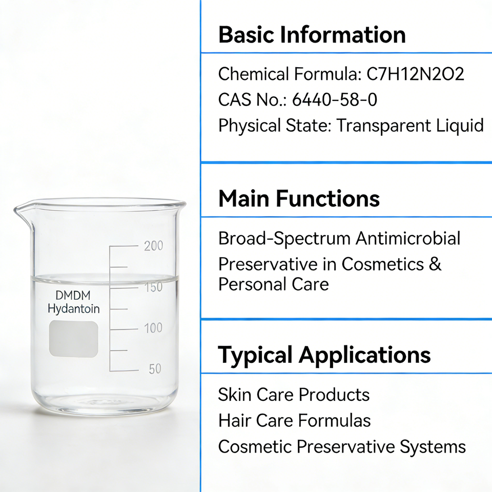 DMDM Hydantoin (Dimethylol Dimethyl Hydantoin) 99% Purity Cosmetic ...
