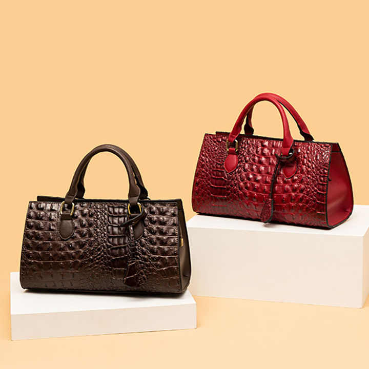 2025 New alligator Print PU Leather Texture Women Hand Bag Shoulder ...