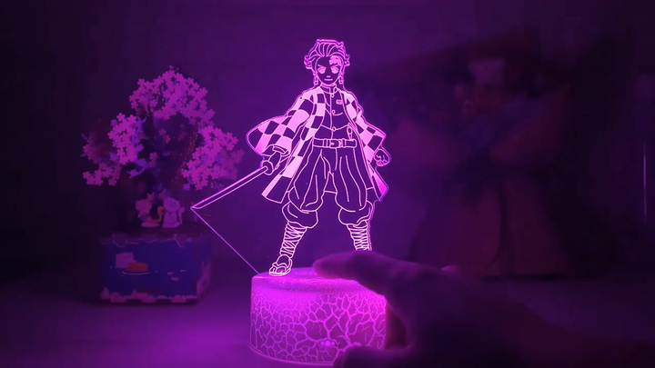 TW-M698 Kimetsu No Yaiba Tanjiro Kamado Figure Led Lamp for Kids ...