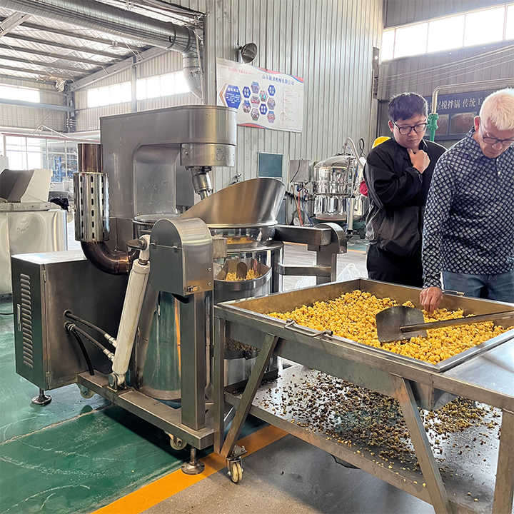 Stainless Steel Commercial Automatic Electric Popcorn Making Machine ...
