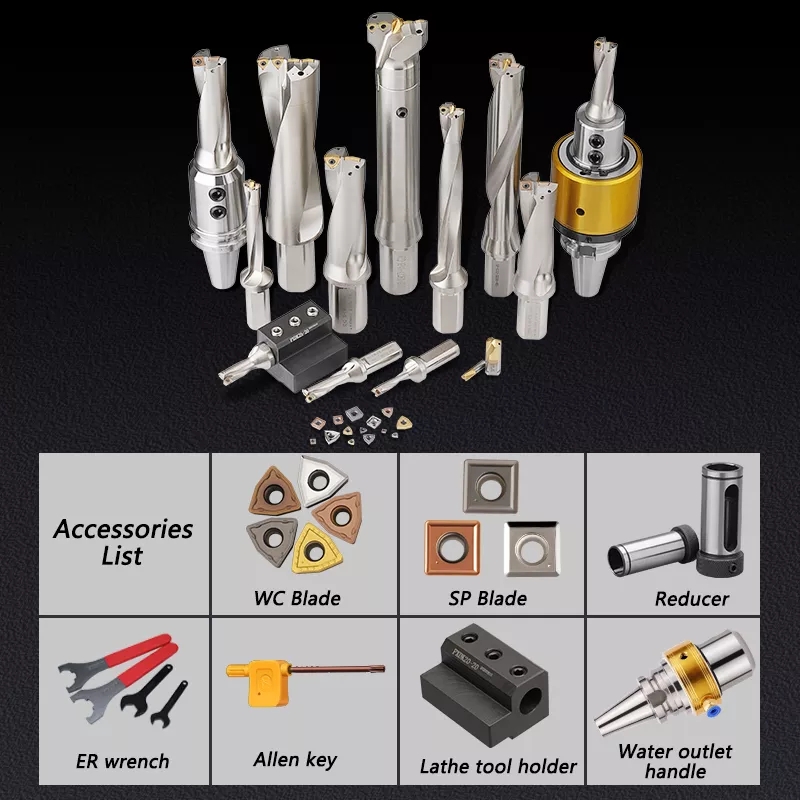 Milling Tool Drill Bits Indexable High Speed 2d/3d/4d/5d Carbide ...