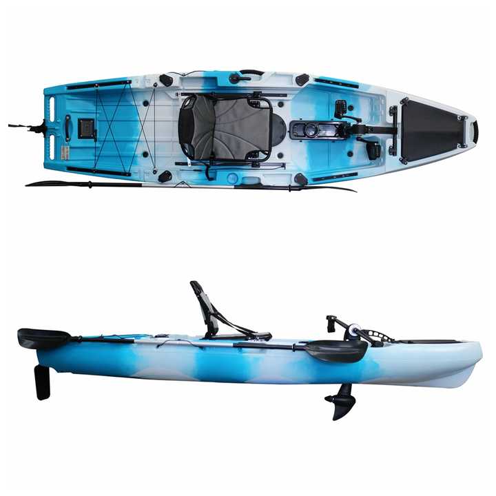 Vicking Single Seat Foot Pedal Drive Fishing Kayak with Rudder System ...