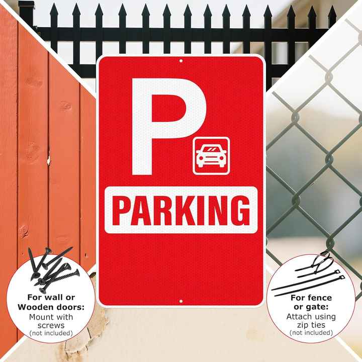 Parking Sign 18" X 12" Event Parking Signs Reflective Aluminum Road ...