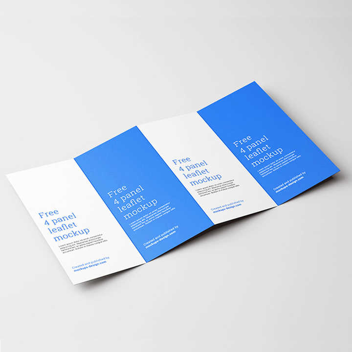 Offset Printing Film Manufacture Offer Cheap 4 Fold Brochure Folded ...