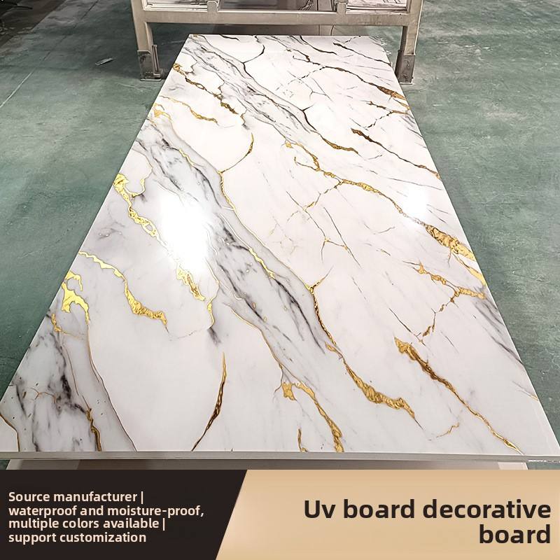 Marble-Look PVC Interior Wall Panels Boards Waterproof Flame-Retardant ...