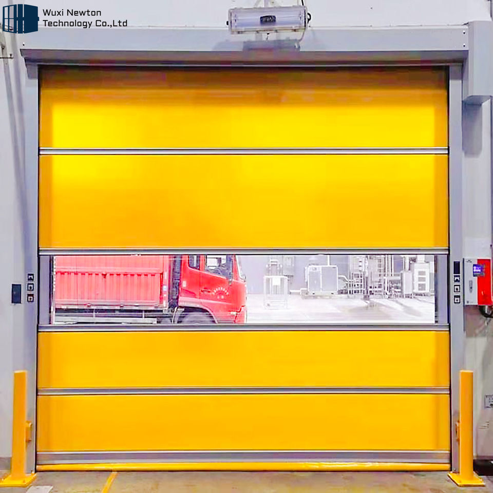 Dust-proof Automatic Sensing Rapid Roll up Door PVC High Speed Door ...