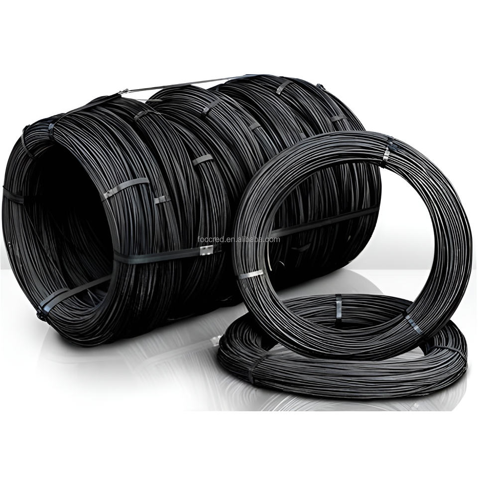 1.0mm 1.5mm Black Annealed Tie Soft Binding Twisted Wire 500kg Roll for ...