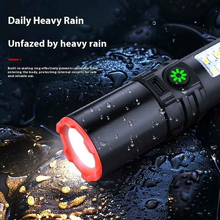 Multifunctional EDC Rechargeable LED Torch Light Portable ABS IP44 ...