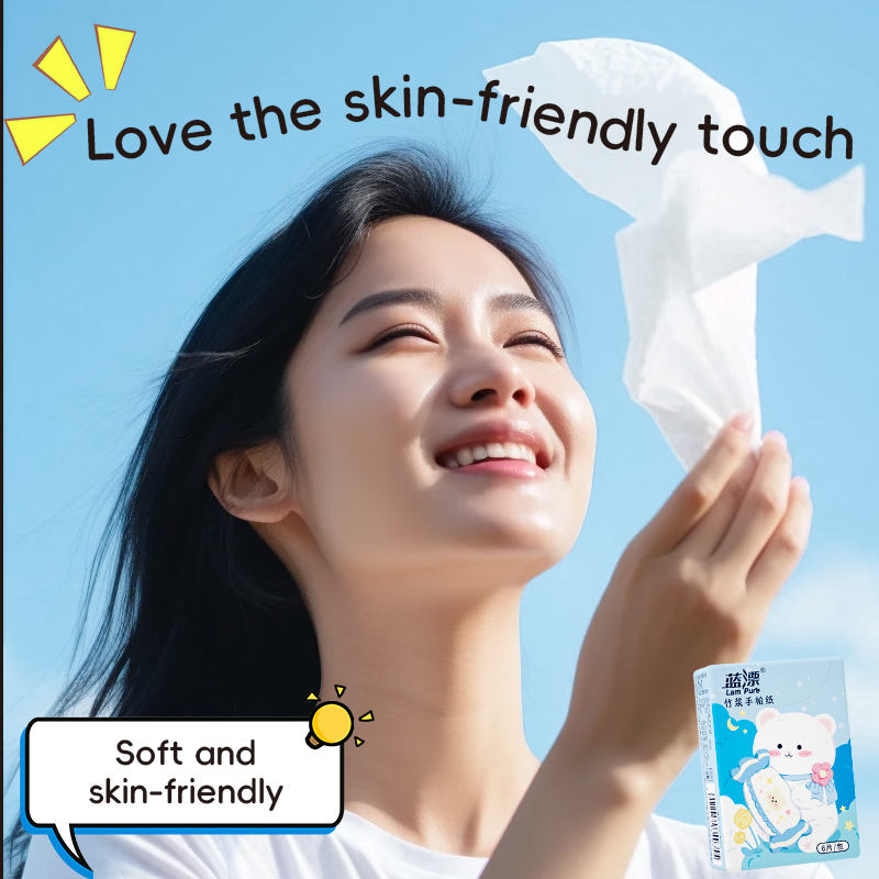 Lampure Mini Cute Cartoon Pocket 3 Ply Facial Tissues 9 Pcs Pack Virgin ...