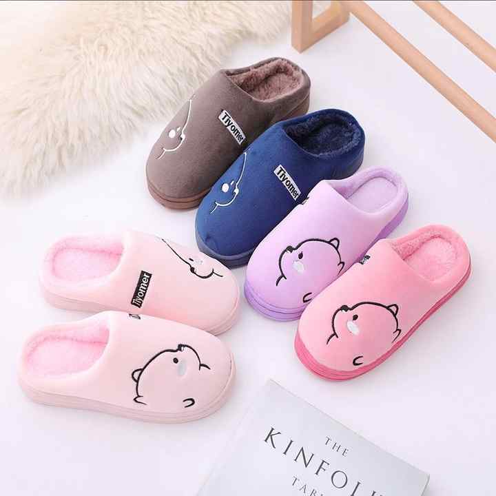 New Fashion Adult/child Family Warm Cartoon Cute Thickened Indoor ...
