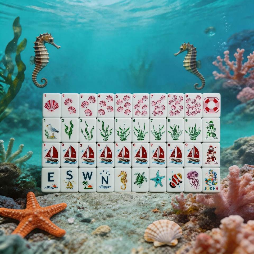 Best Seller Luxury American Mahjong Tiles Set Melamine Water Resistant ...