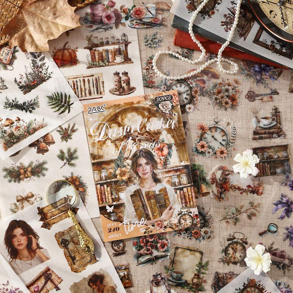 20 Stickers Per Pack Honey Glaze Fragrance Collection Die-cut Planner ...