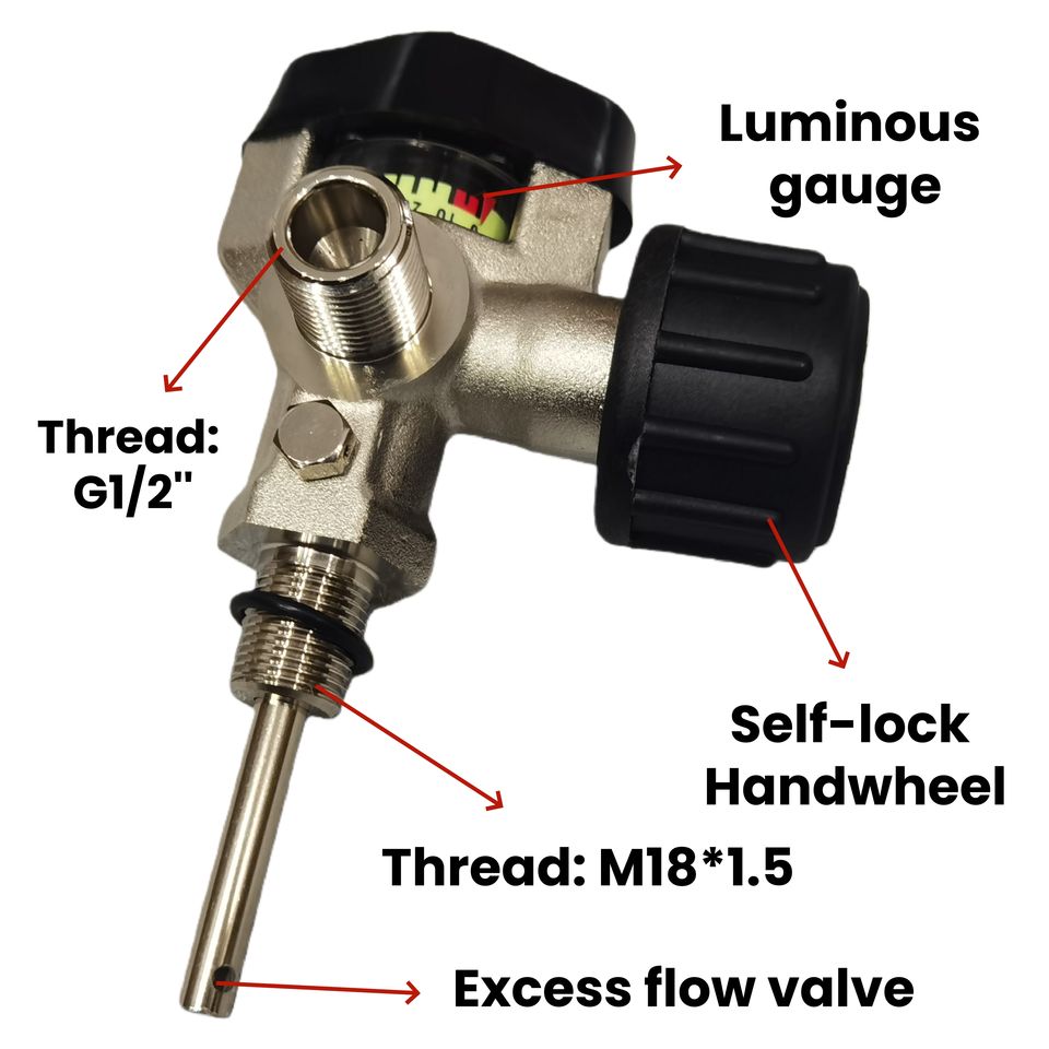 OEM Ayonsafety Premium Anti-corrosion Brass SCBA Cylinder Valve with ...