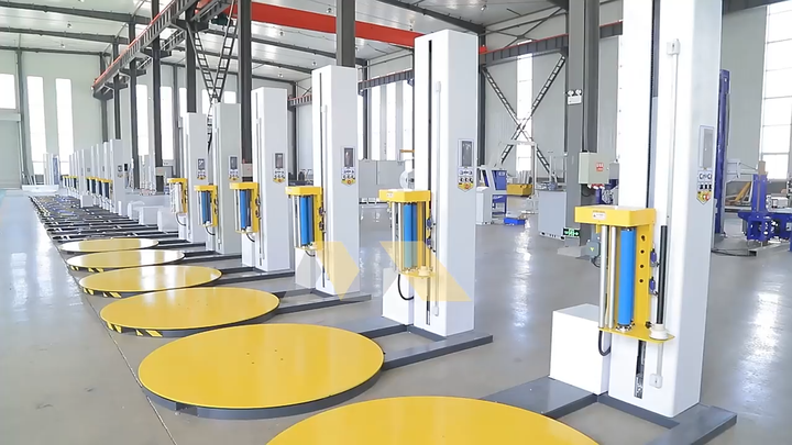 Easy and simple purchasing process Turntable pallet wrapping packing ...